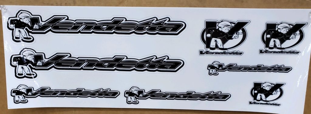 Original DC Guy Frame Decals | Vendetta BMX